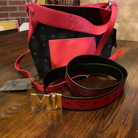 MCM | Bags | Authentic Mcm Bag And Belt To Match | Poshmark
